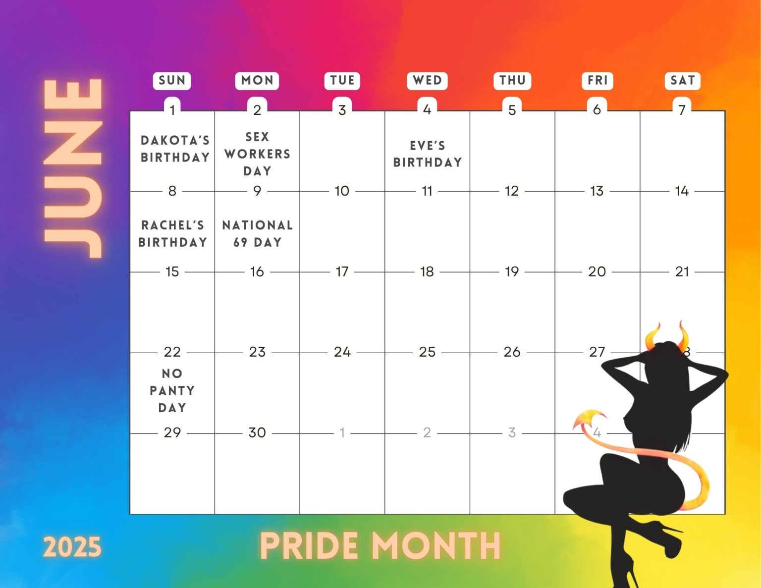 Monthly Calendar - The Sin Center